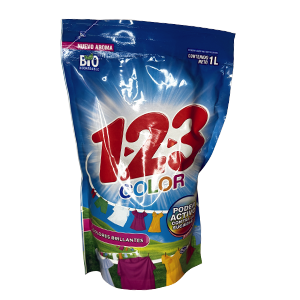 Detergente líquido 1-2-3 MAXI Color 1 L – 4 Industries
